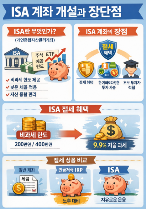 ISA 계좌 개설과 장단점, 절세 상품 비교 완벽 정리 - 달원마켓